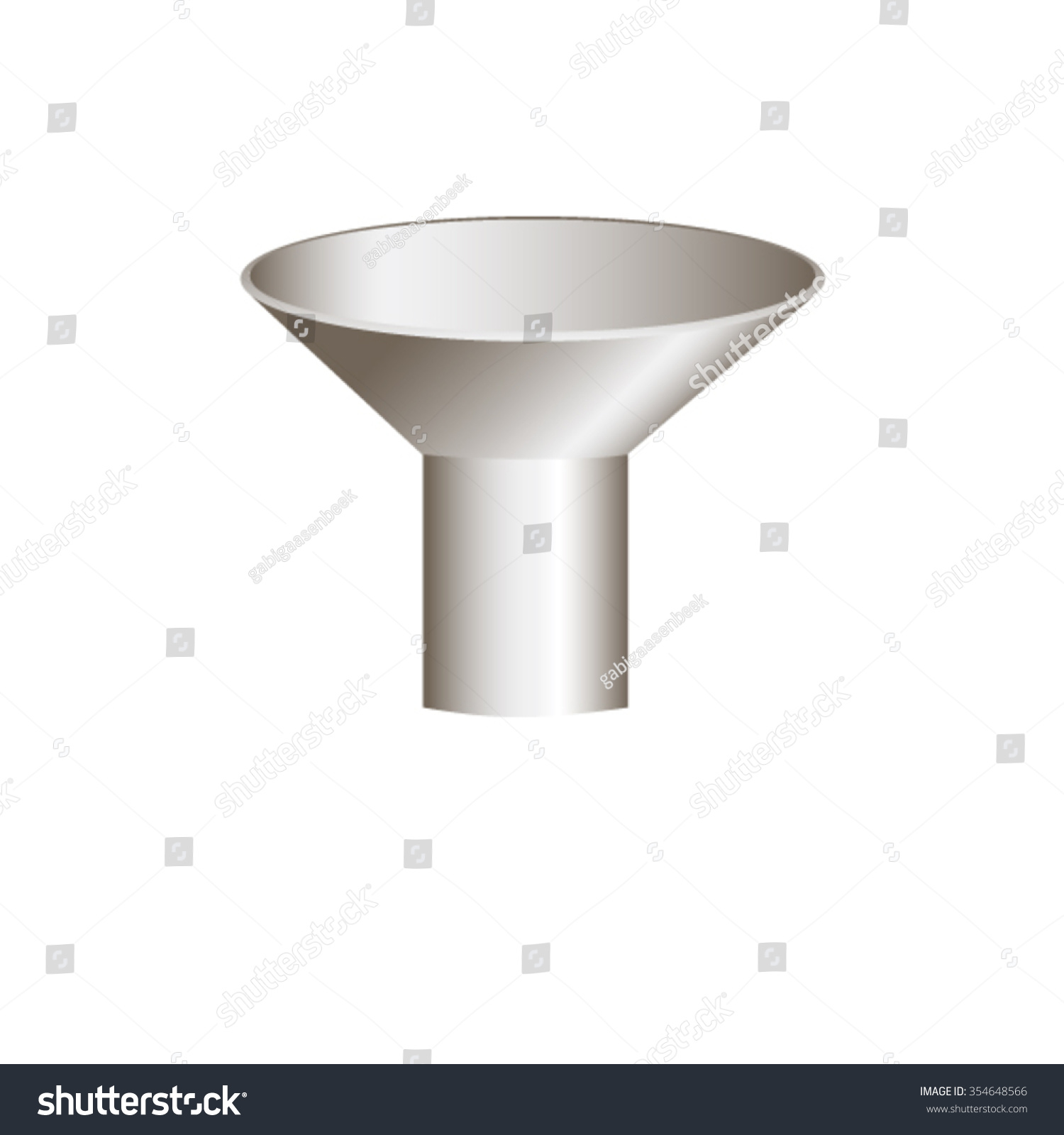Funnel Extra Wide Bottom Stock Vector (Royalty Free) 354648566 ...