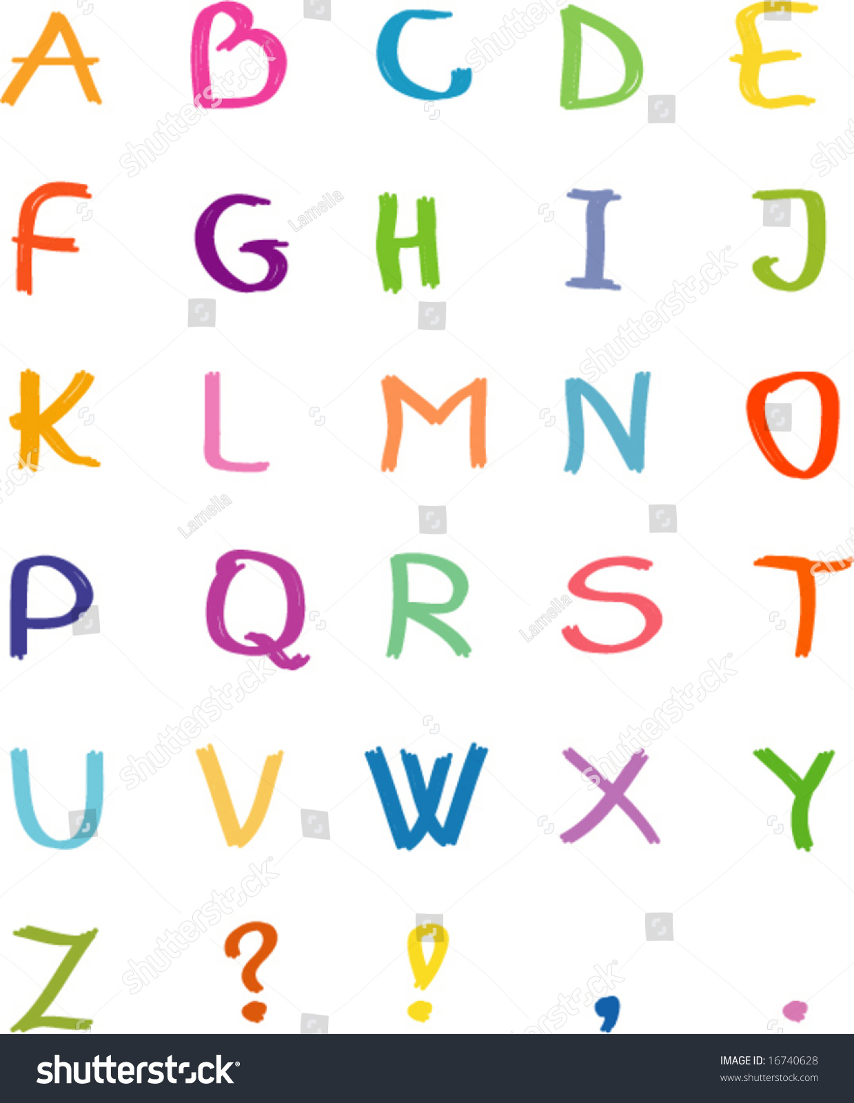Funny Alphabet Stock Vector (Royalty Free) 16740628 | Shutterstock