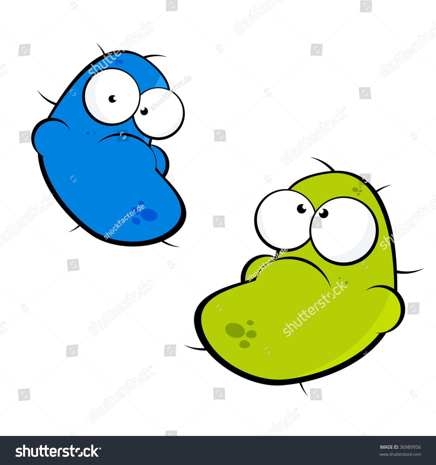 Funny Bacterium Cartoon Stock Vector (Royalty Free) 36989956