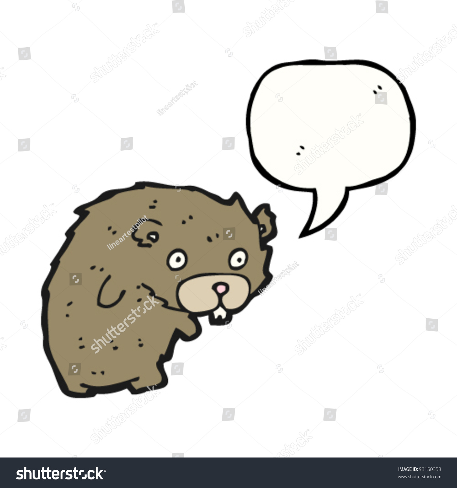 Funny Beaver Cartoon Stock Vector (Royalty Free) 93150358 | Shutterstock
