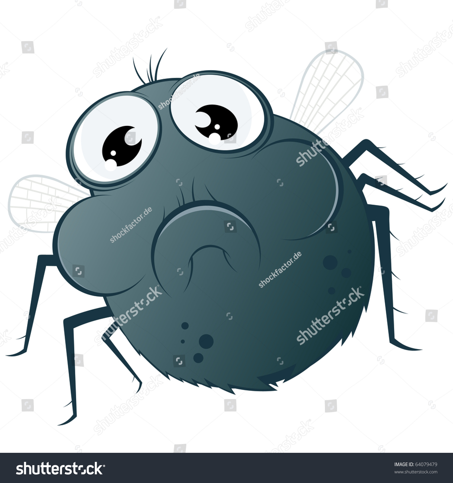 Funny Cartoon Fly Stock Vector (Royalty Free) 64079479 | Shutterstock