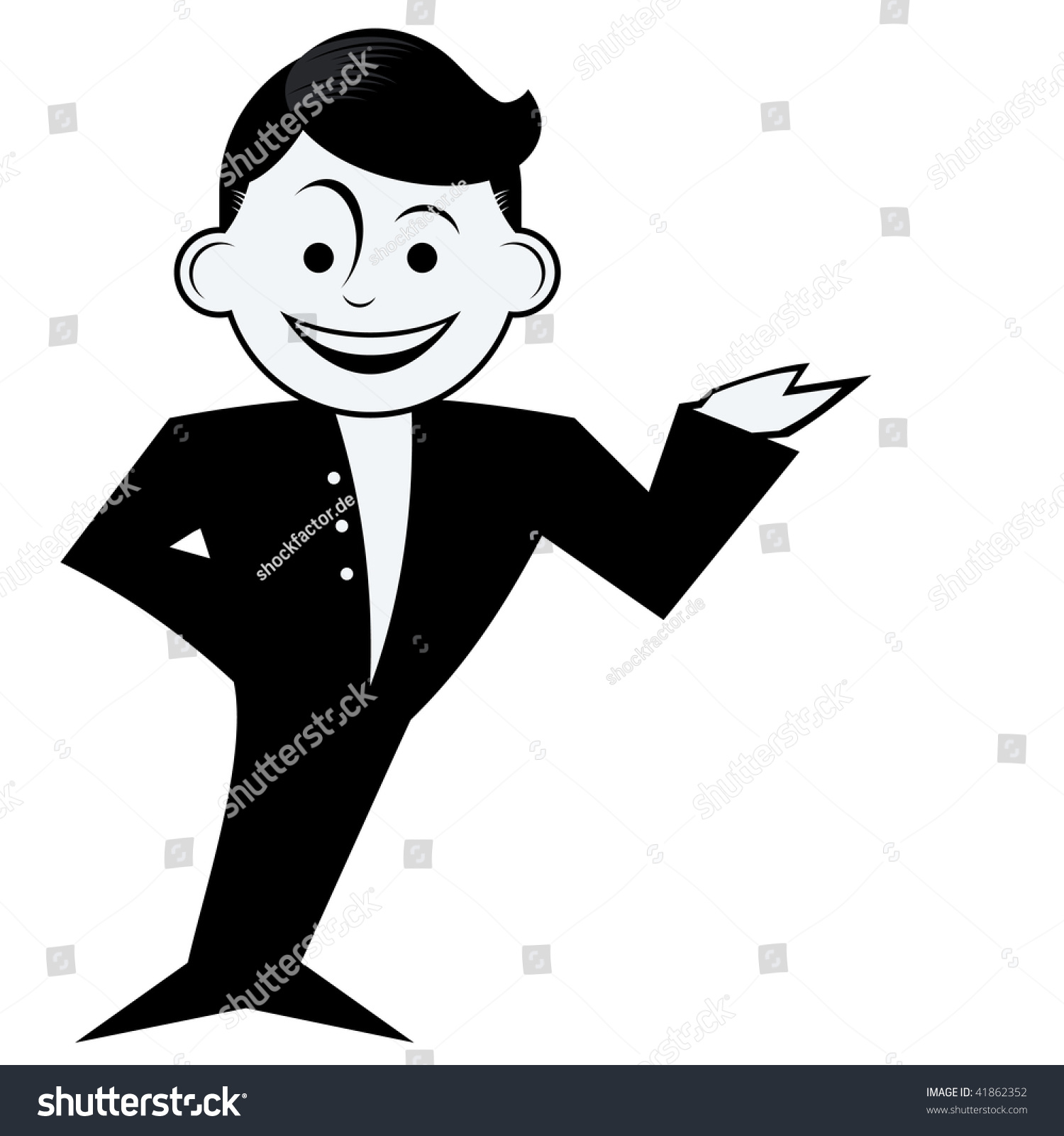 Funny Cartoon Man Stock Vector (Royalty Free) 41862352 | Shutterstock