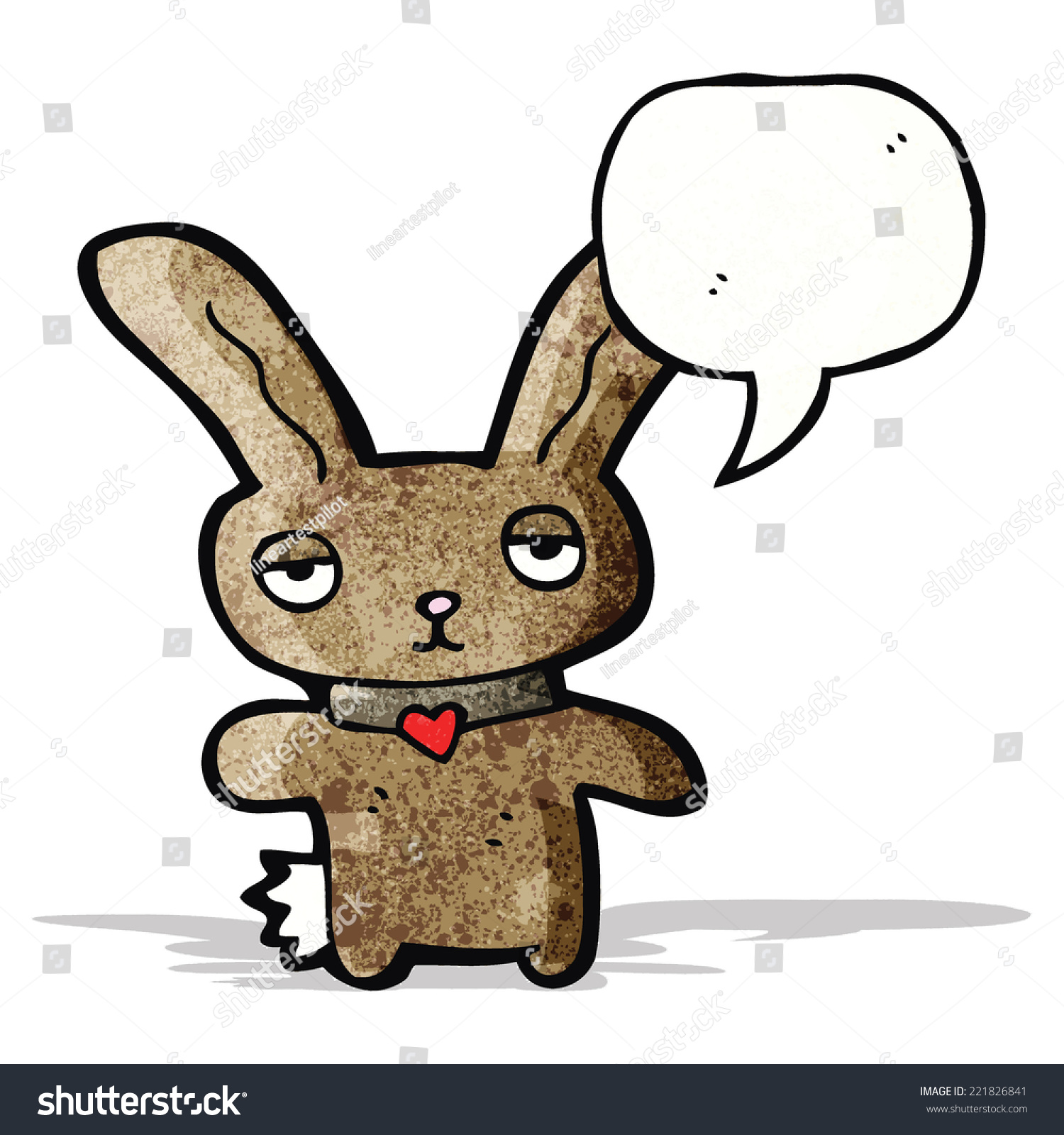 Funny Cartoon Rabbit Stock Vector (Royalty Free) 221826841 | Shutterstock