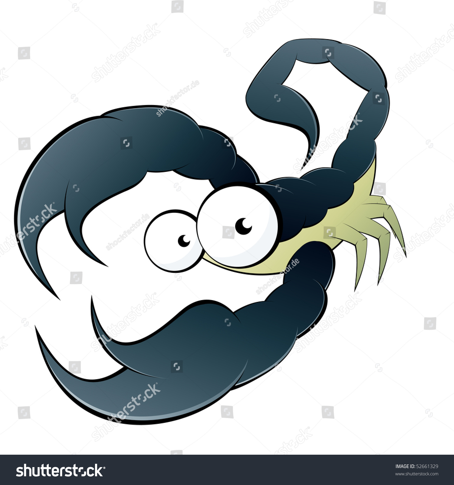 Funny Cartoon Scorpion Stock Vector Illustration 52661329 : Shutterstock