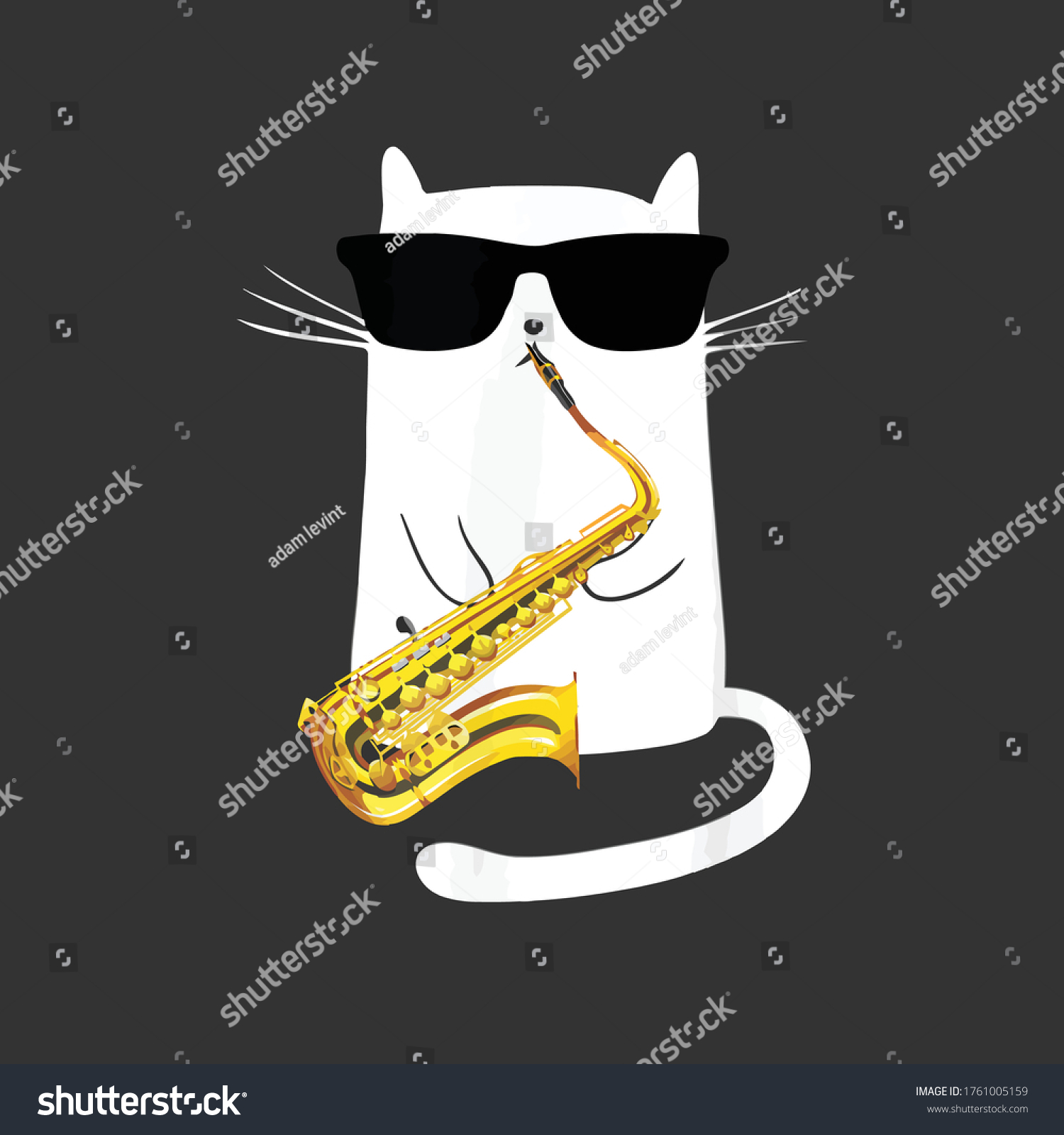Funny Cats Vector Cute Design Stock Vector (Royalty Free) 1761005159