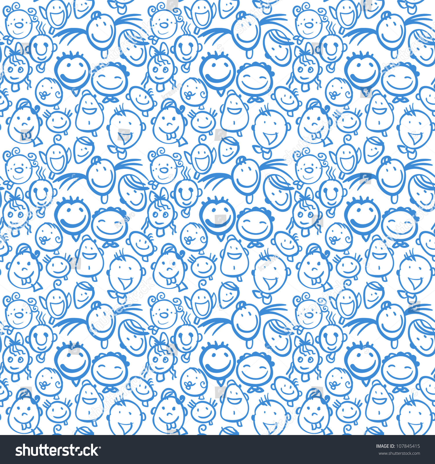 Funny Character Doodle Stock Vector (Royalty Free) 107845415