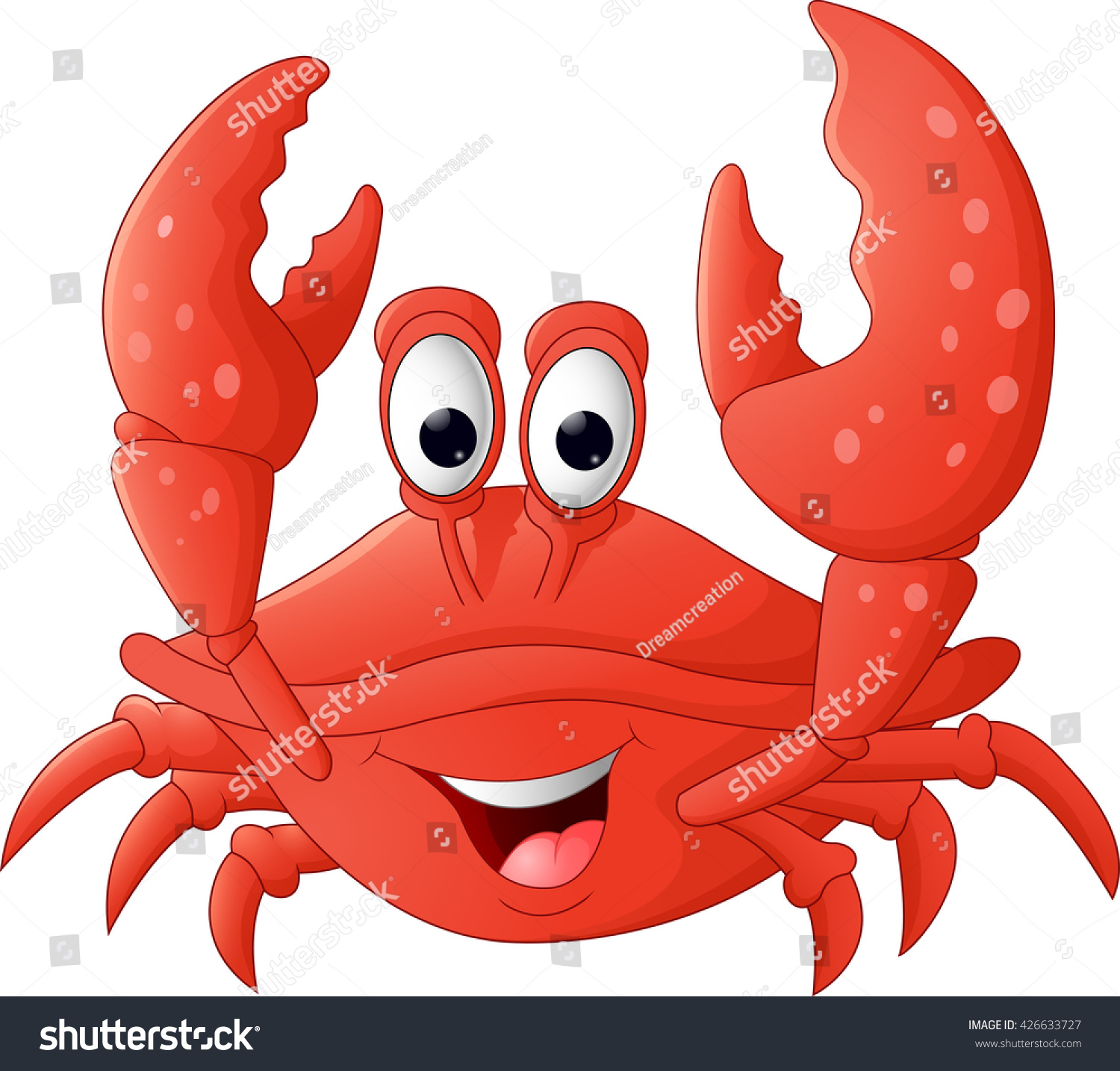 Funny Crab Cartoon Stock Vector (Royalty Free) 426633727 | Shutterstock