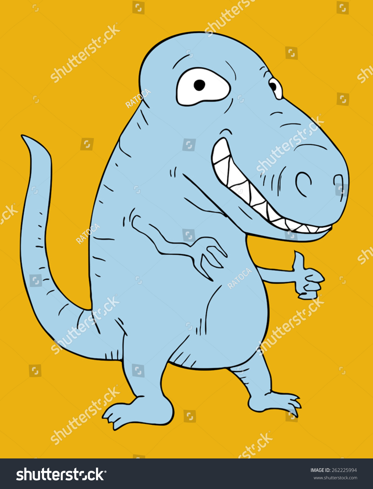 Funny Dinosaur Stock Vector (Royalty Free) 262225994 | Shutterstock