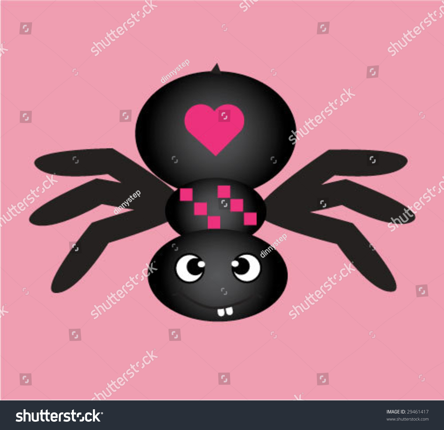 Funny Emo Spider Vector Illustration Stock Vector (Royalty Free ...