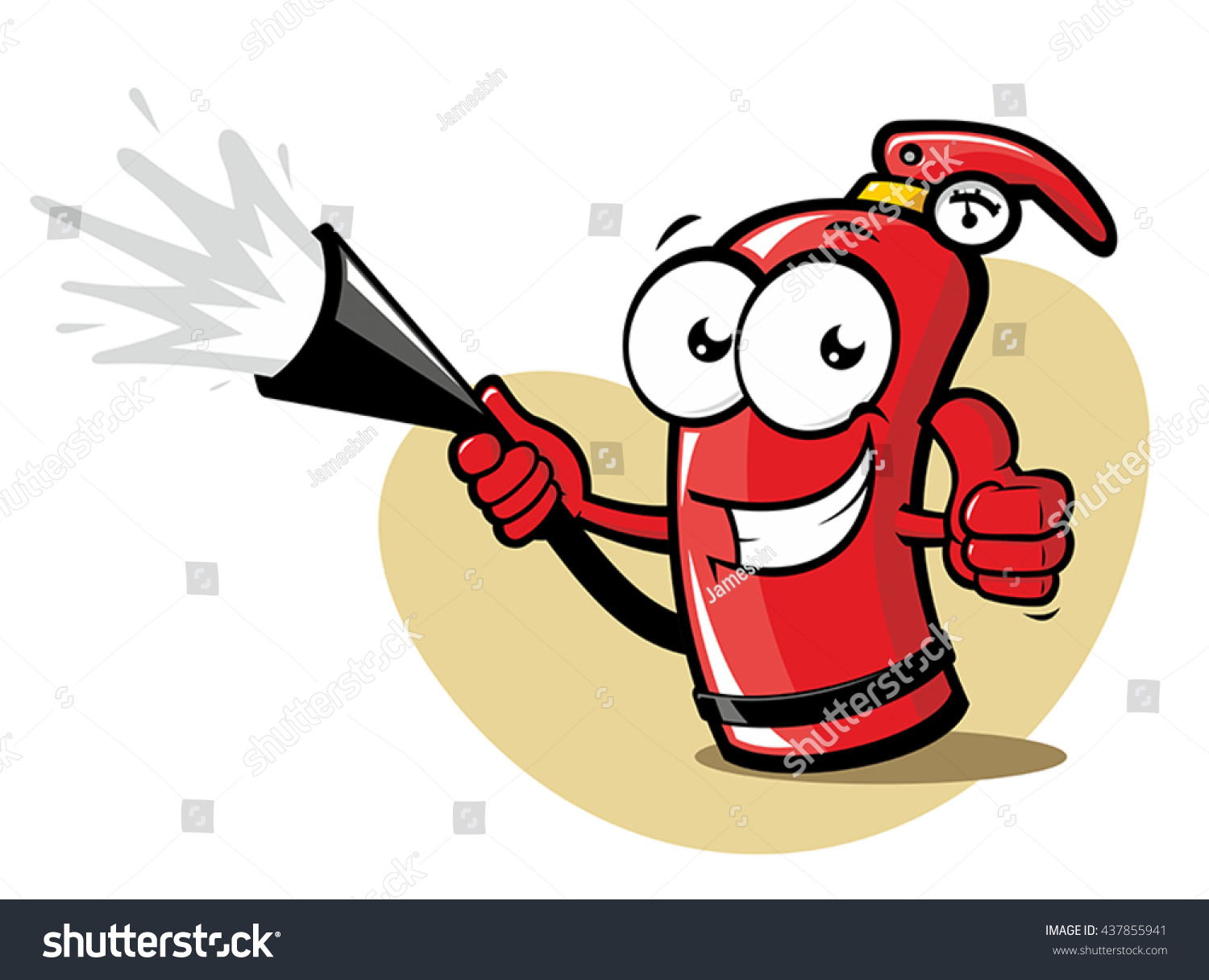 Funny Extinguisher Stock Vector (Royalty Free) 437855941 | Shutterstock