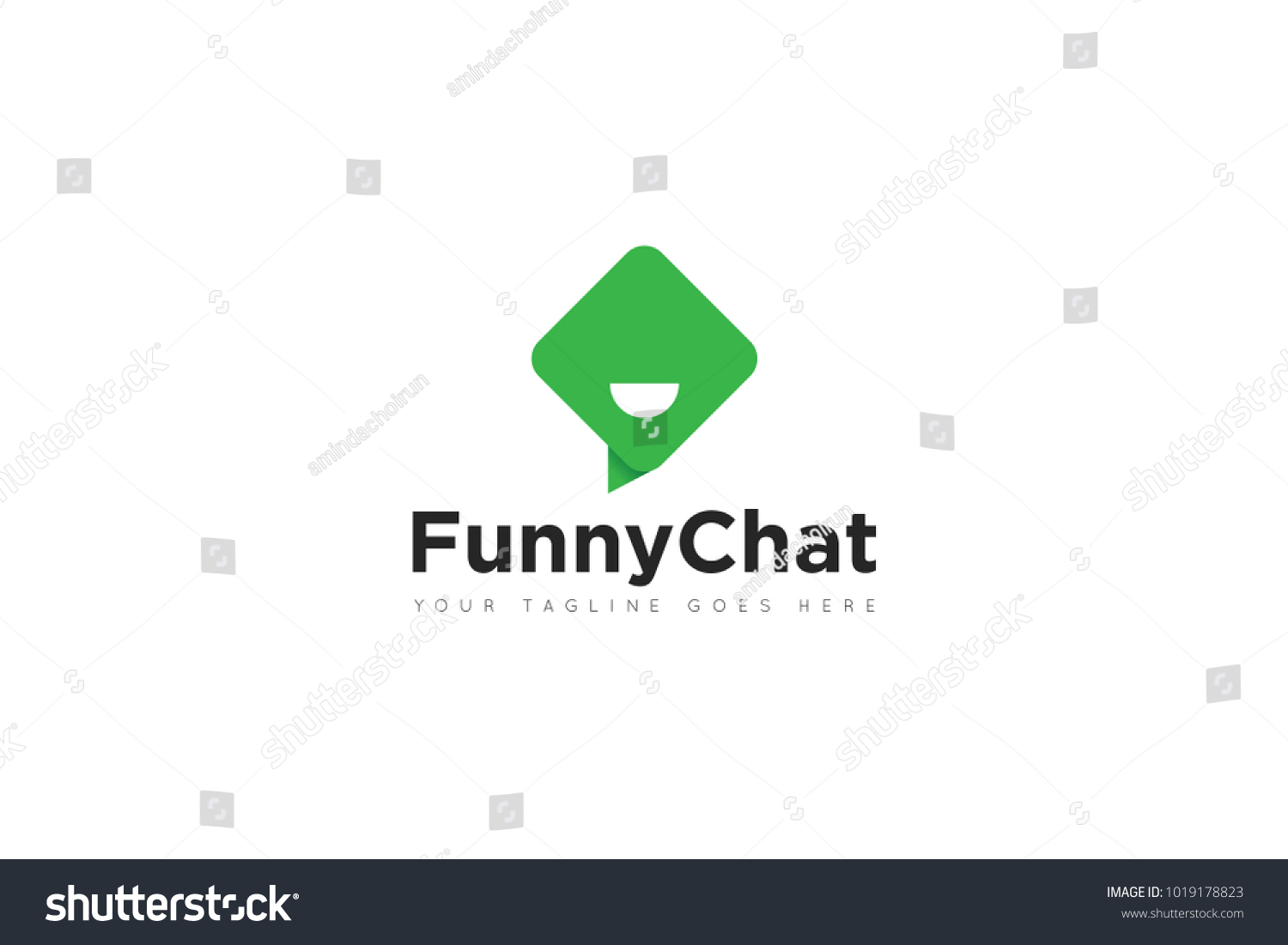 Funny Logo Funny Chat Chat Logo Stock Vector (Royalty Free) 1019178823 ...