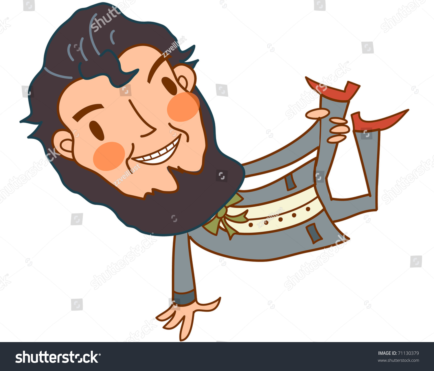 Funny Man Stock Vector (Royalty Free) 71130379 | Shutterstock