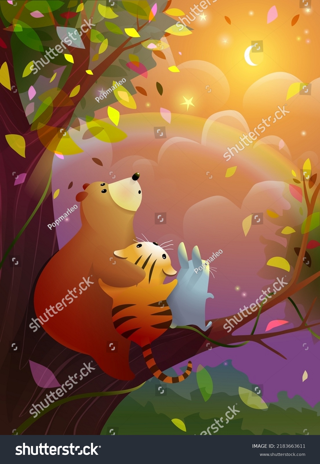 Funny Naughty Squirrels Collection Clip Art Stock Vector Royalty Free