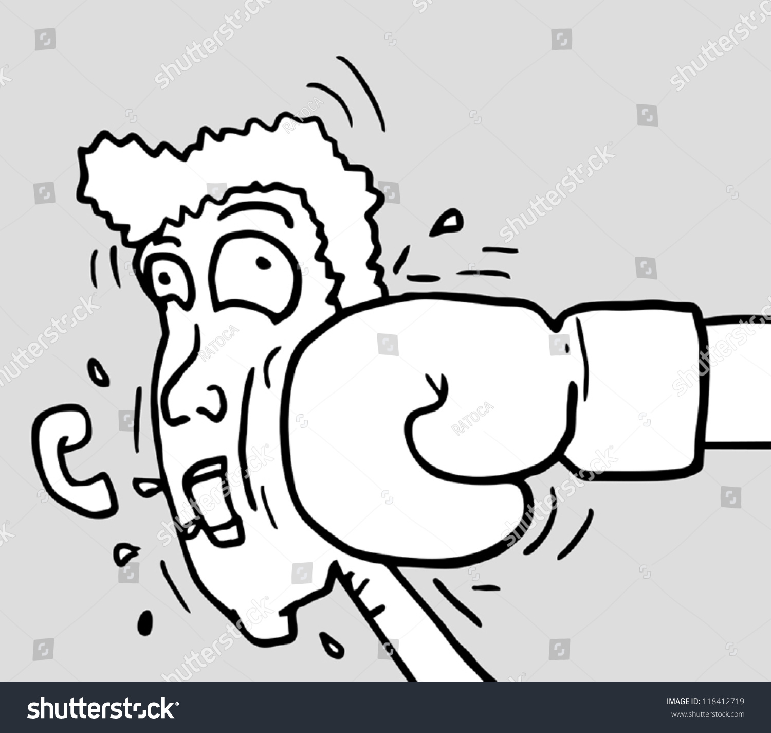 Funny Punch Stock Vector (Royalty Free) 118412719 | Shutterstock