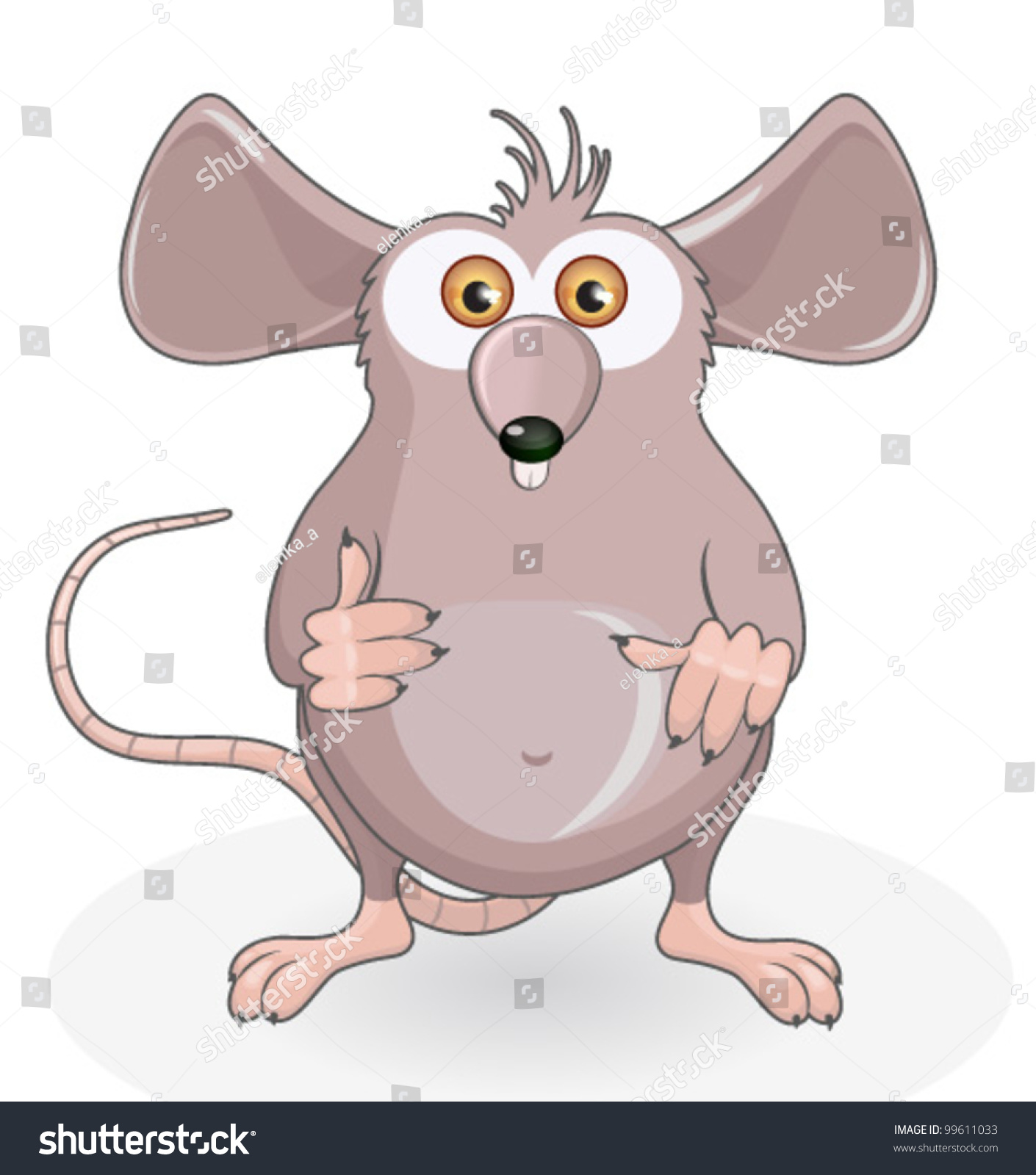 Funny Rat Stock Vector (Royalty Free) 99611033 | Shutterstock