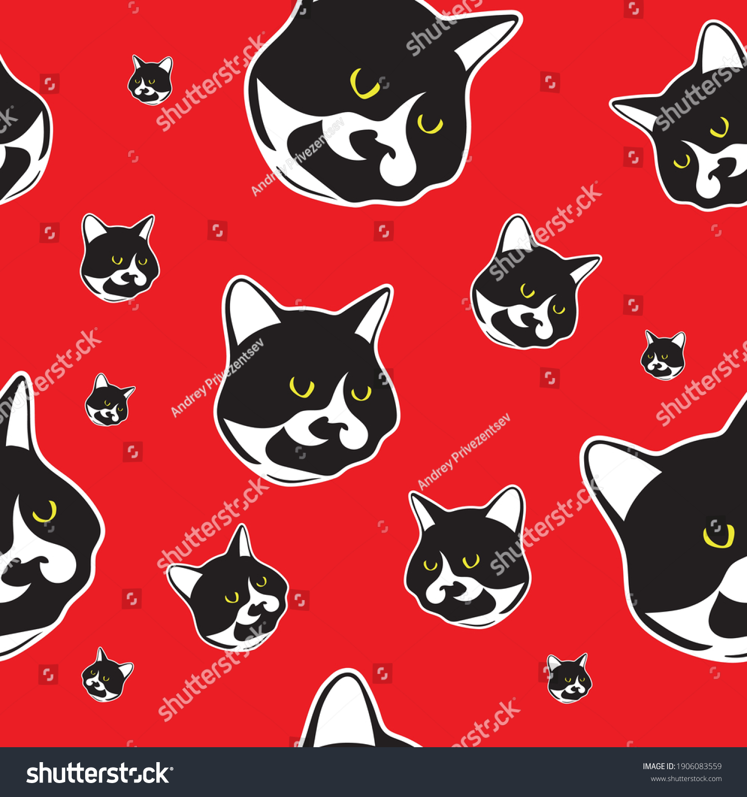 373.185 imagens de Cats pattern Imagens, fotos stock e vetores ...