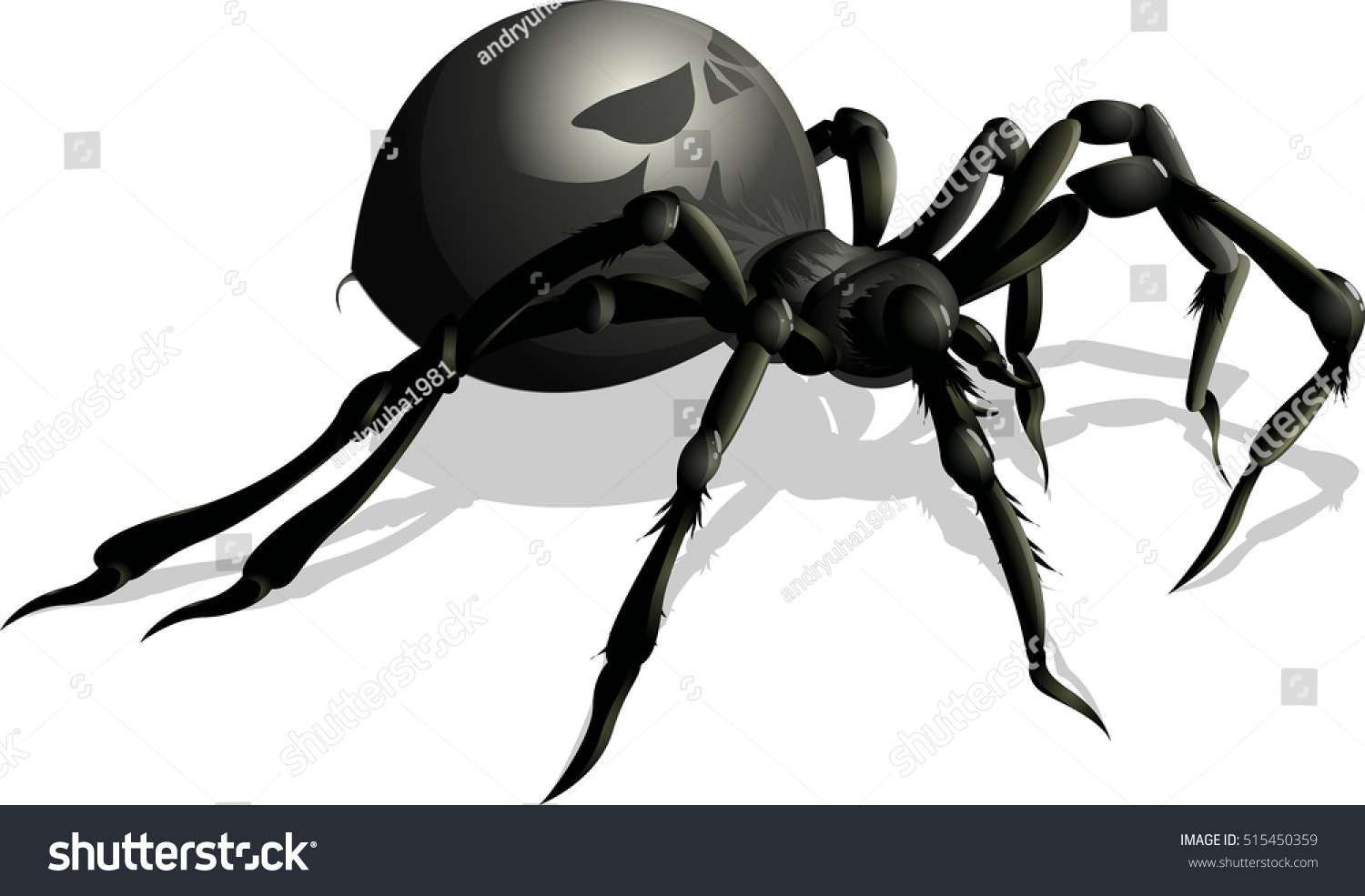 Funny Spider Cartoon You Design: เวกเตอร์สต็อก (ปลอดค่าลิขสิทธิ์) 515450359
