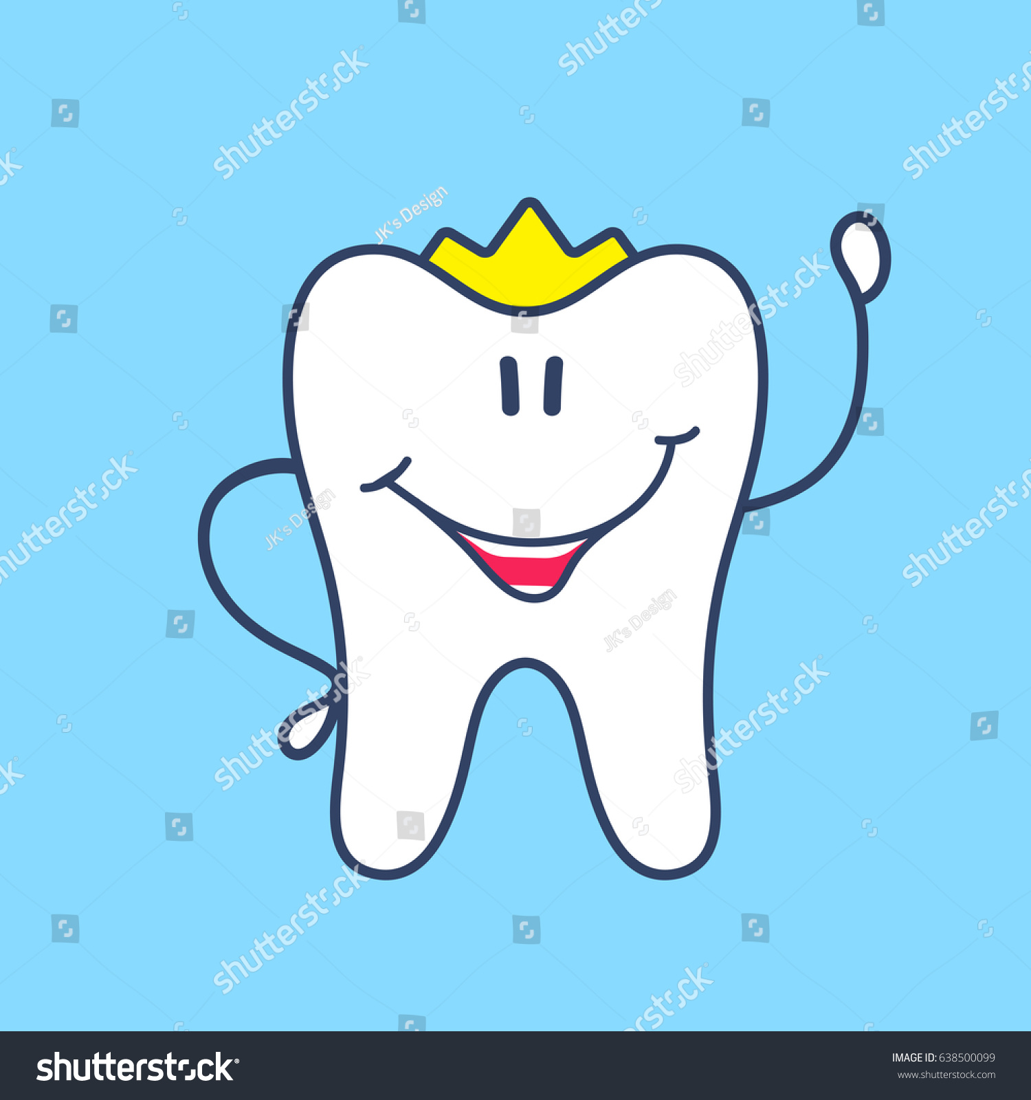 Funny Tooth Smiles Stock Vector (Royalty Free) 638500099 | Shutterstock