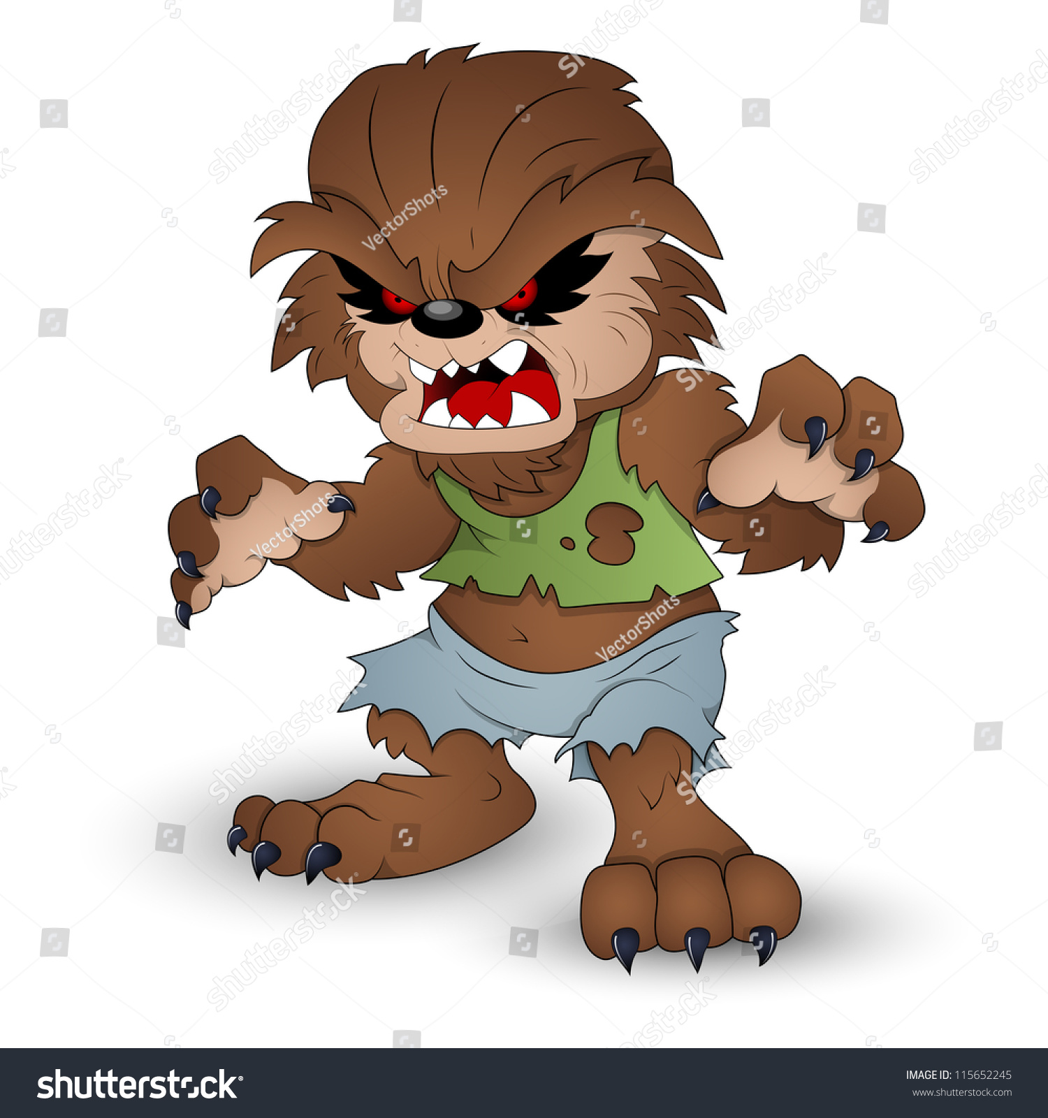 Funny Werewolf Cartoon