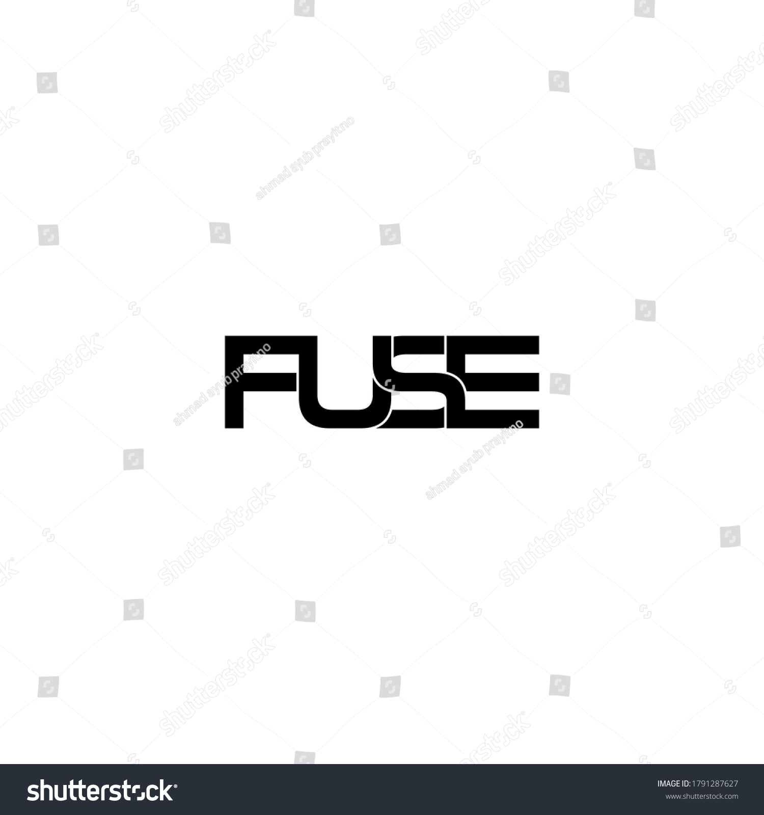 Fuse Original Monogram Logo Design: เวกเตอร์สต็อก (ปลอดค่าลิขสิทธิ์ ...
