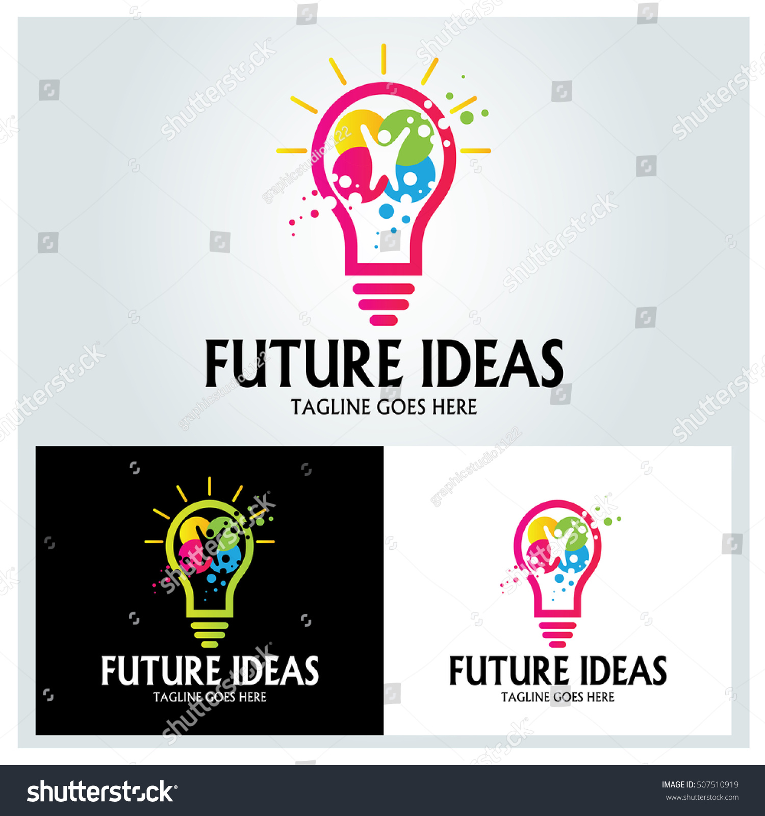 Future Ideas Logo Design Template Bright Stock Vector (Royalty Free) 507510919 | Shutterstock