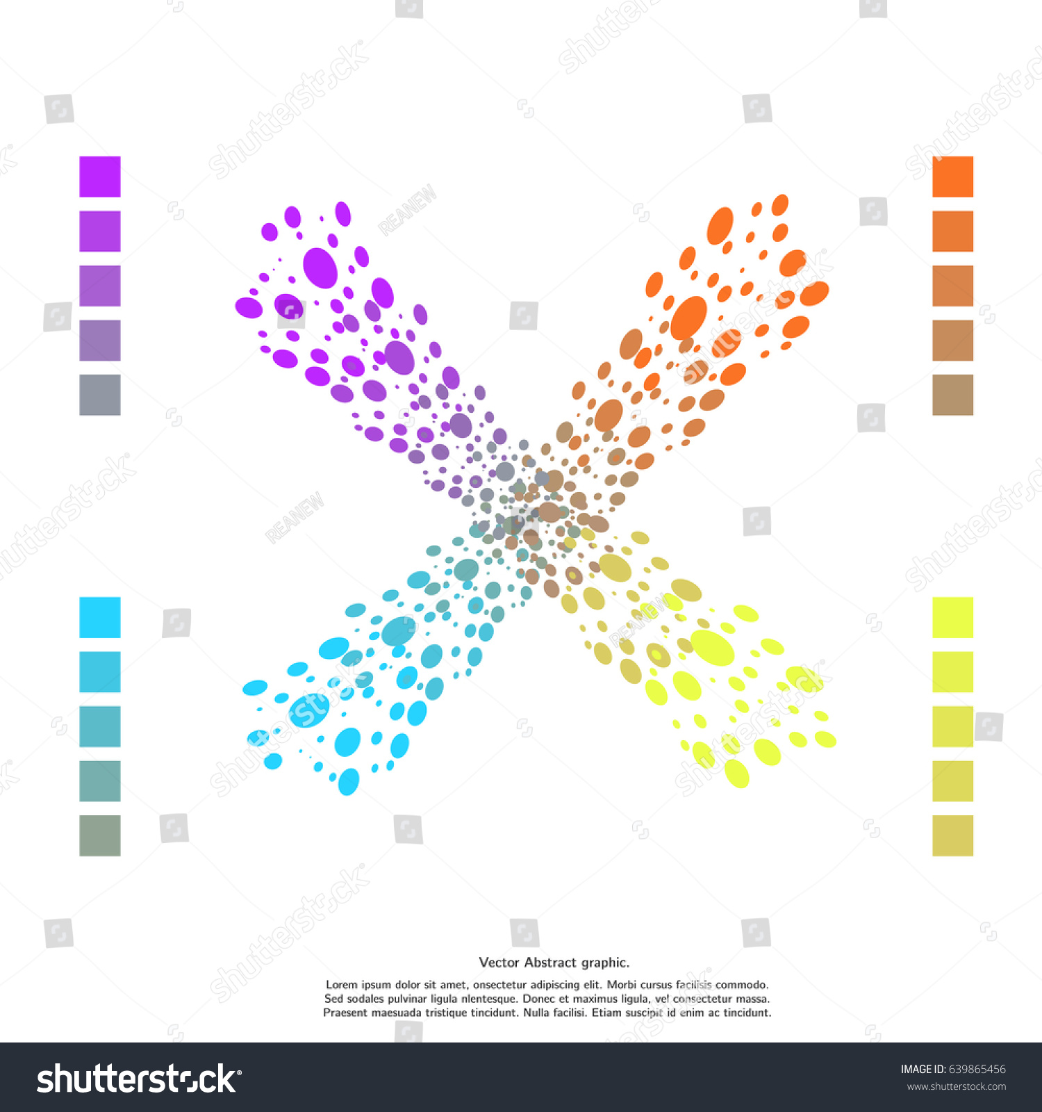 Futuristic Colorful Interface Technology Abstract Graphics Stock Vector ...