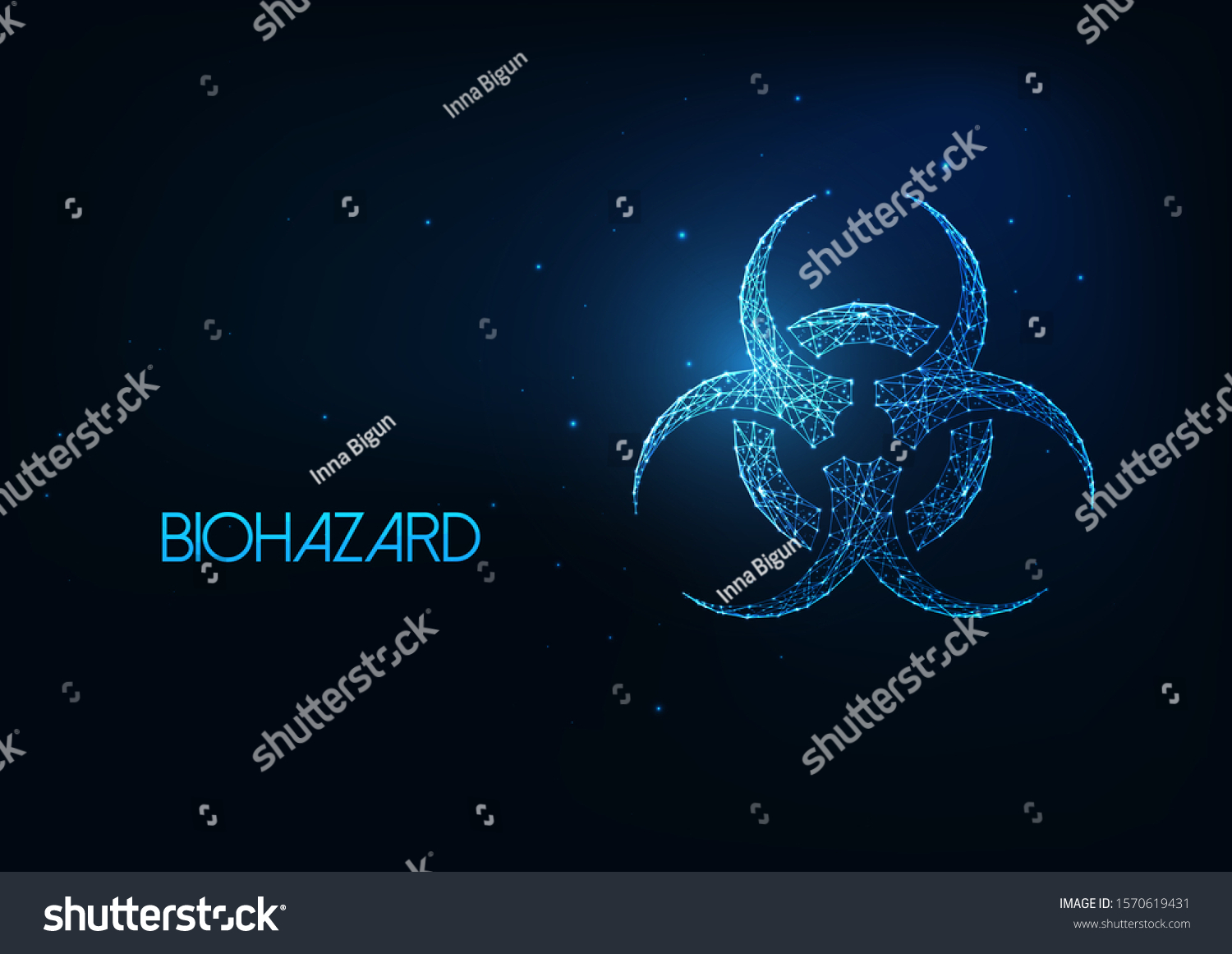 Futuristic Glowing Low Polygonal Biohazard Symbol Stock Vector (Royalty ... Futuristic Glowing Low Polygonal Biohazard Symbol Stock Vector (Royalty ...