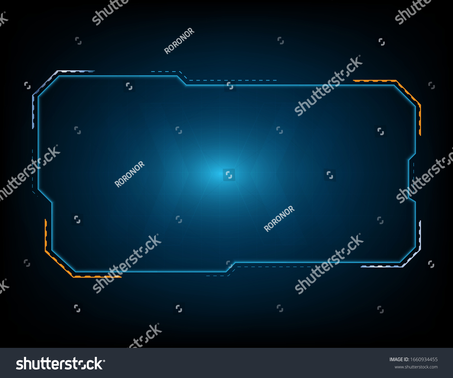 Futuristic Hud Interface Screen Design Scifi Stock Vector (Royalty Free ...
