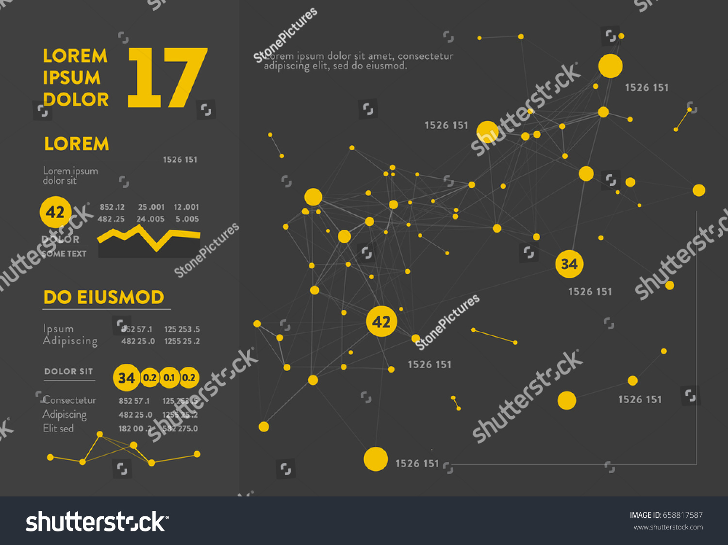 Futuristic Infographic Information Aesthetic Design Complex Stock ...