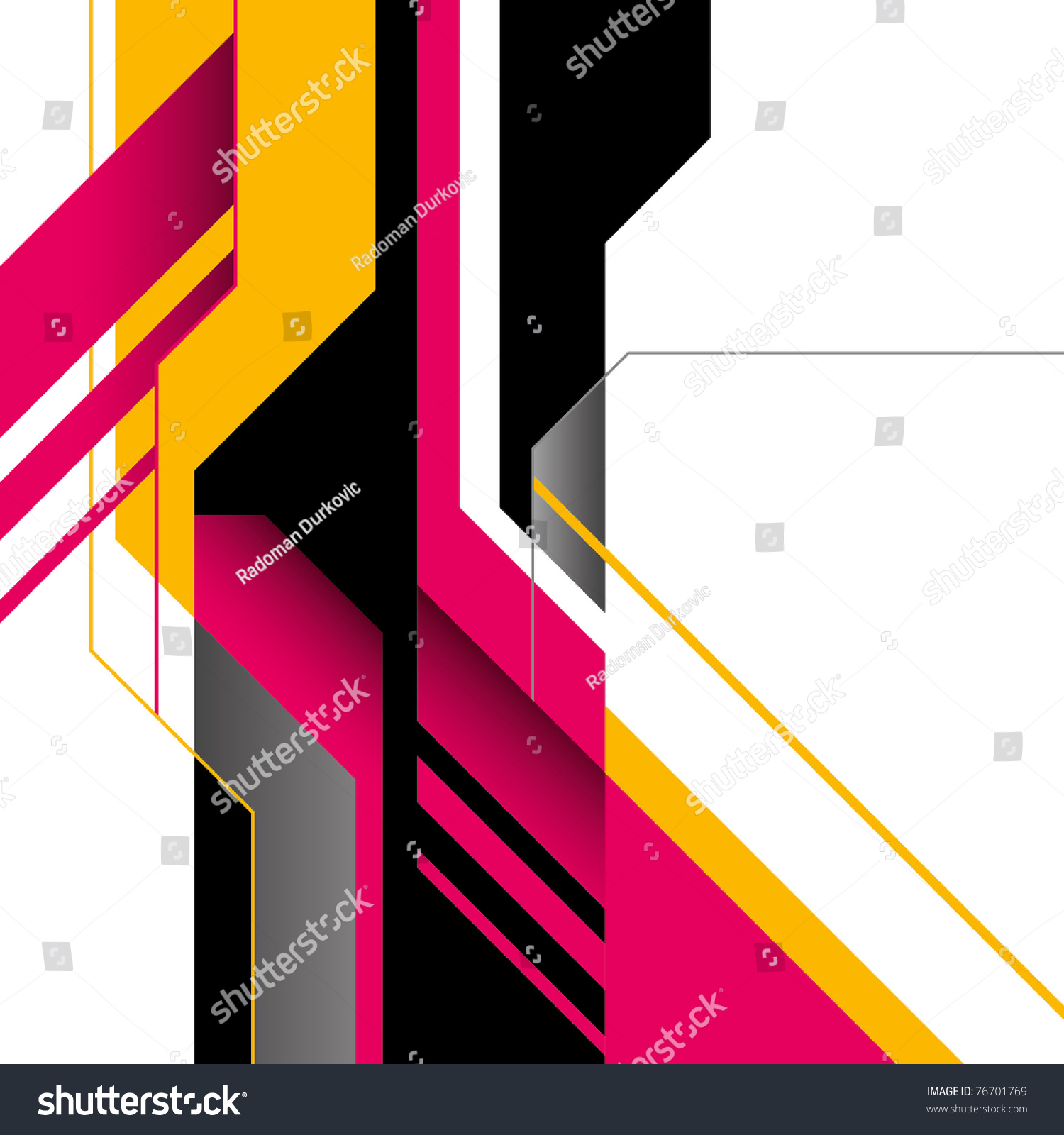 Futuristic Layout Designed Shapes Vector Illustration Stock Vector ...
