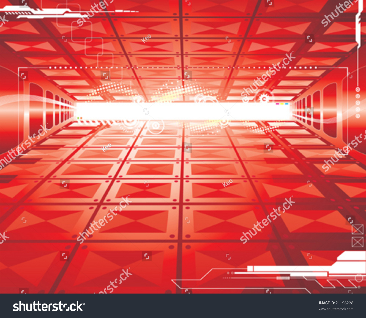 Futuristic Red Background Vector Illustration Layered Stock Vector ...