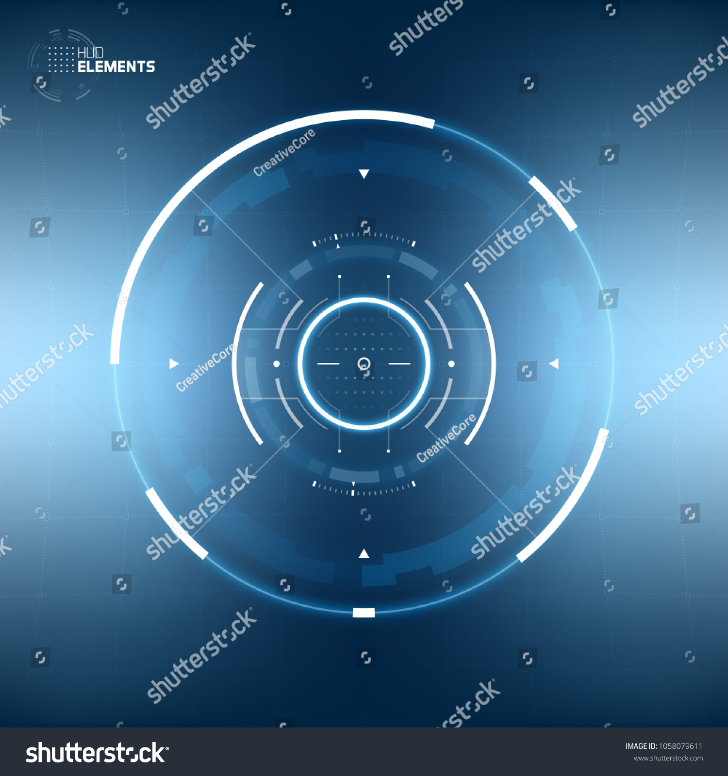 Futuristic Scifi Hud User Interface Circle Stock Vector (Royalty Free ...