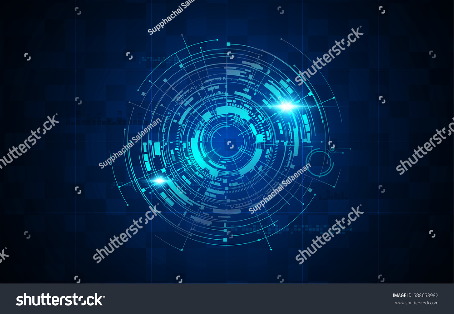 Futuristic Sci Fi Technology Pattern Concept Stock Vector (Royalty Free ...