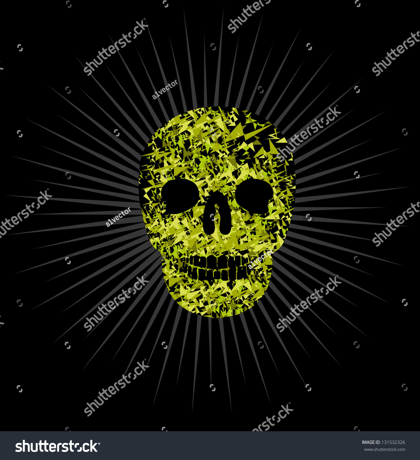 Futuristic Skull Vector Art Stock Vector (Royalty Free) 131532326 ...