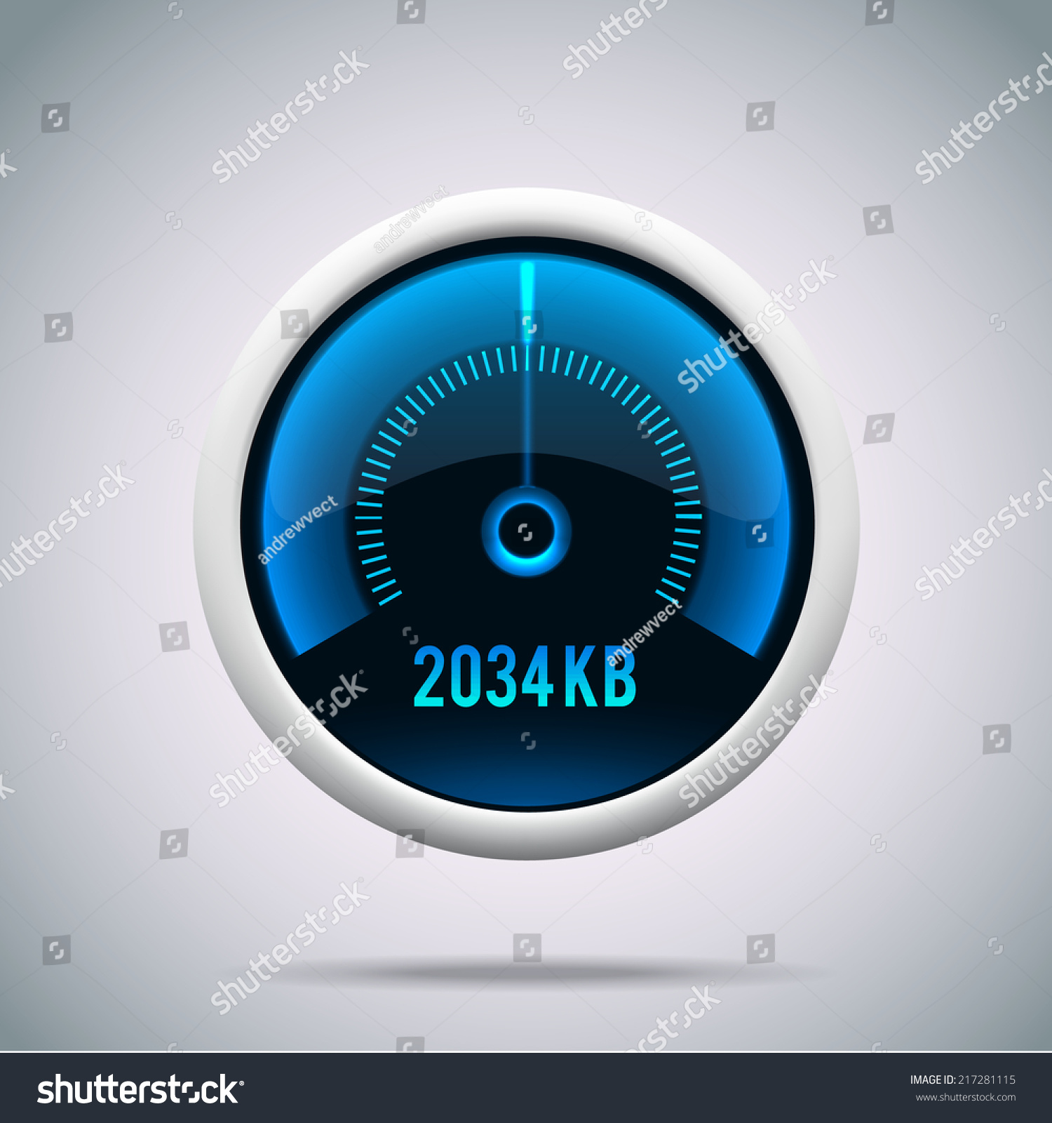 Futuristic Speedometer Vector Illustration Stock Vector (Royalty Free ...