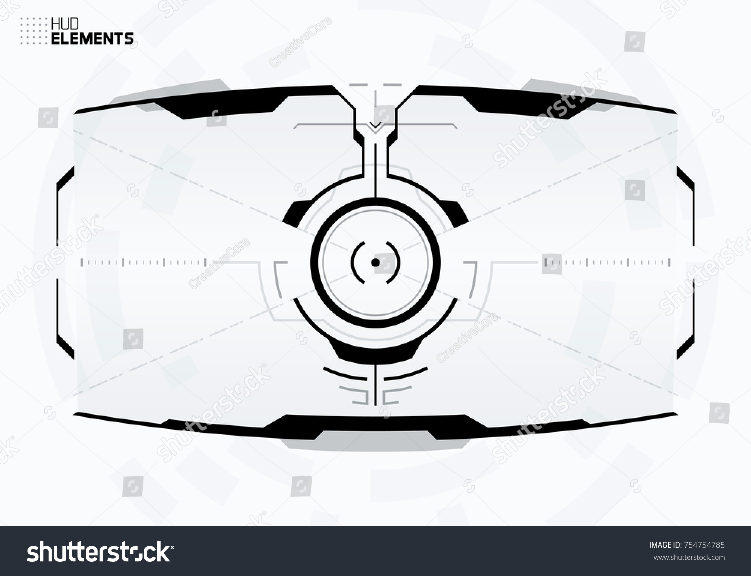 Futuristic Technology Light Hud Screen Stock Vector (Royalty Free ...