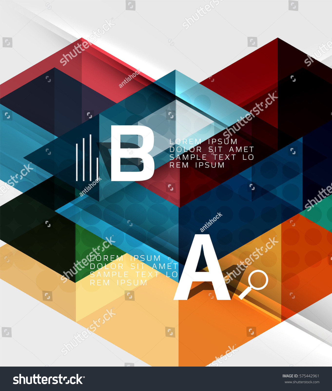 Futuristic Triangle Tile Background Options Vector Stock Vector ...