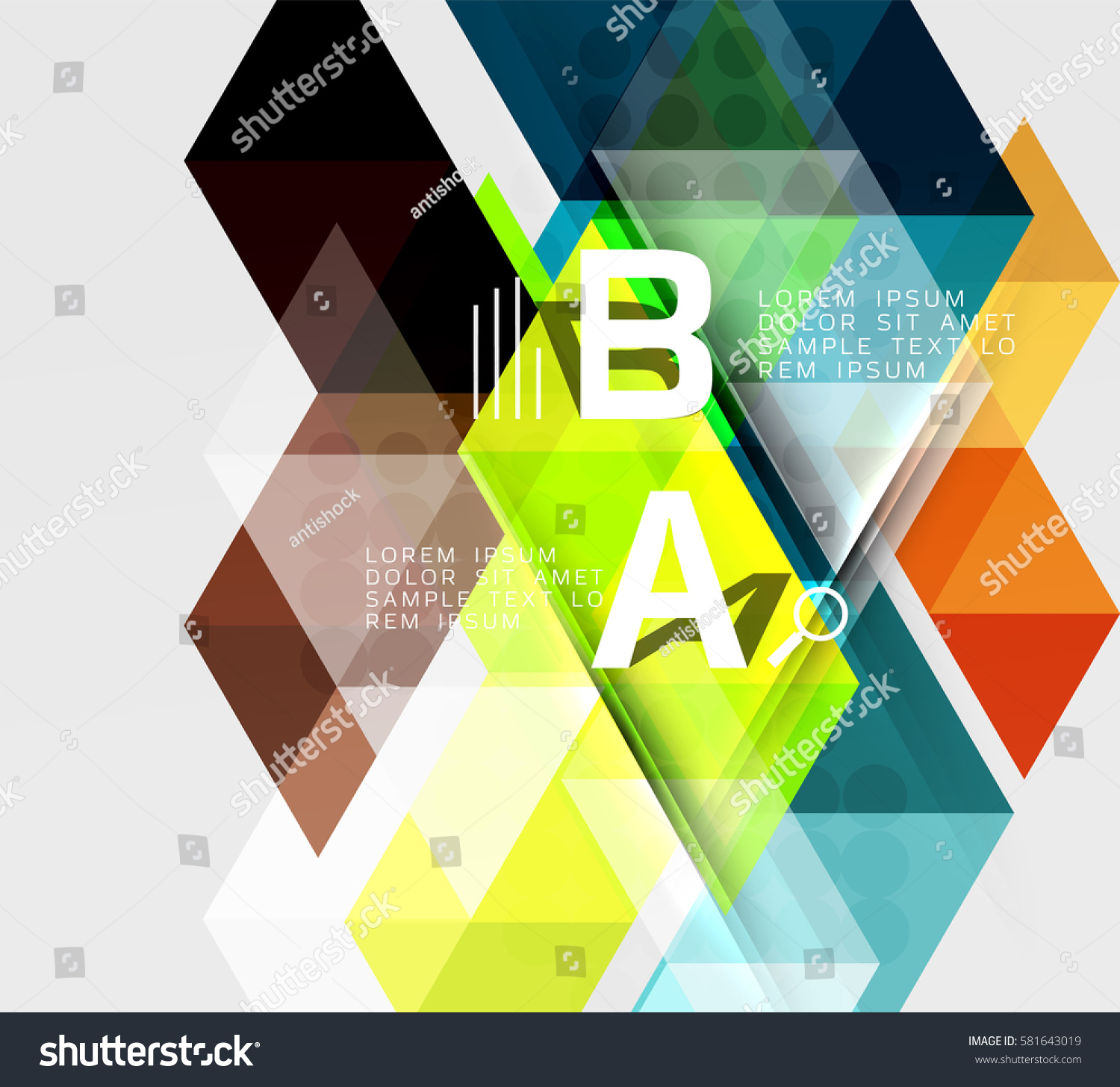 Futuristic Triangle Tile Background Options Vector Stock Vector ...