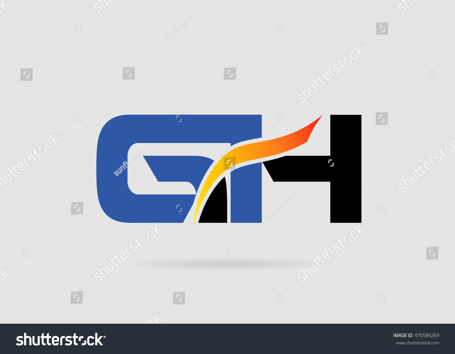 G H Logo Vector Stock Vector (Royalty Free) 470589269 | Shutterstock