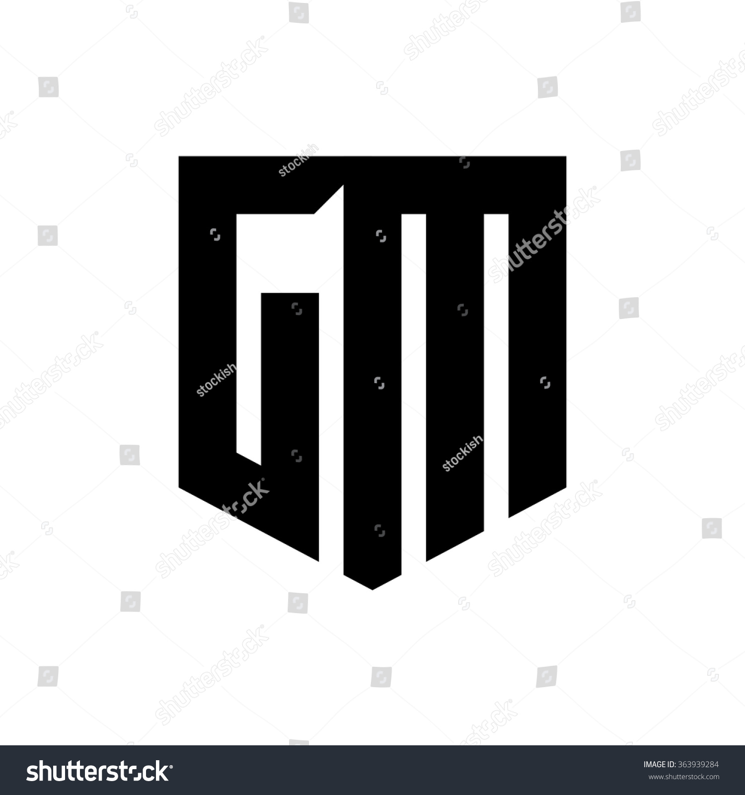 G M Logo Vector Stock Vector (Royalty Free) 363939284