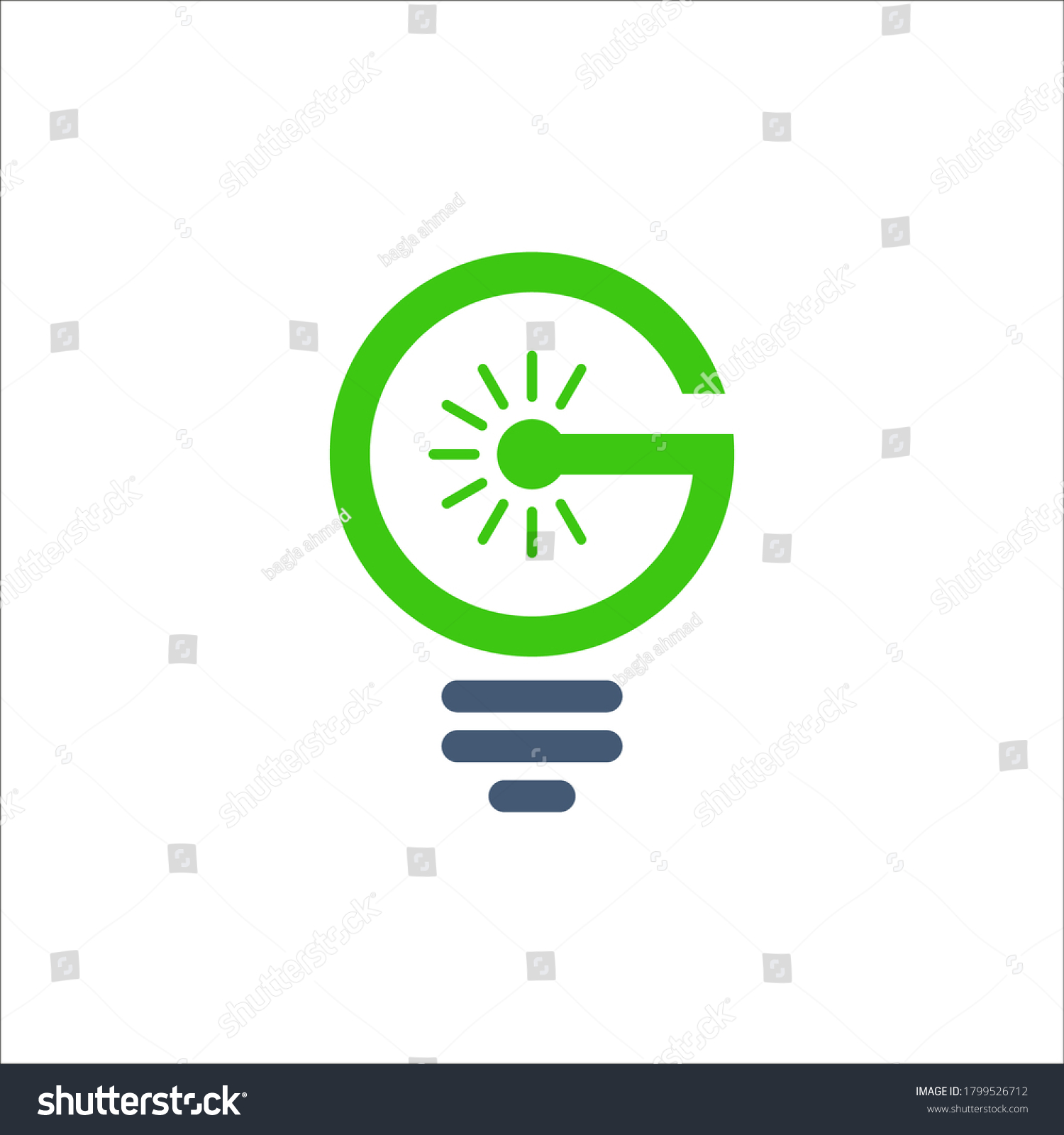 G Light Logo Design Vector Sign Stock Vector (Royalty Free) 1799526712 ...