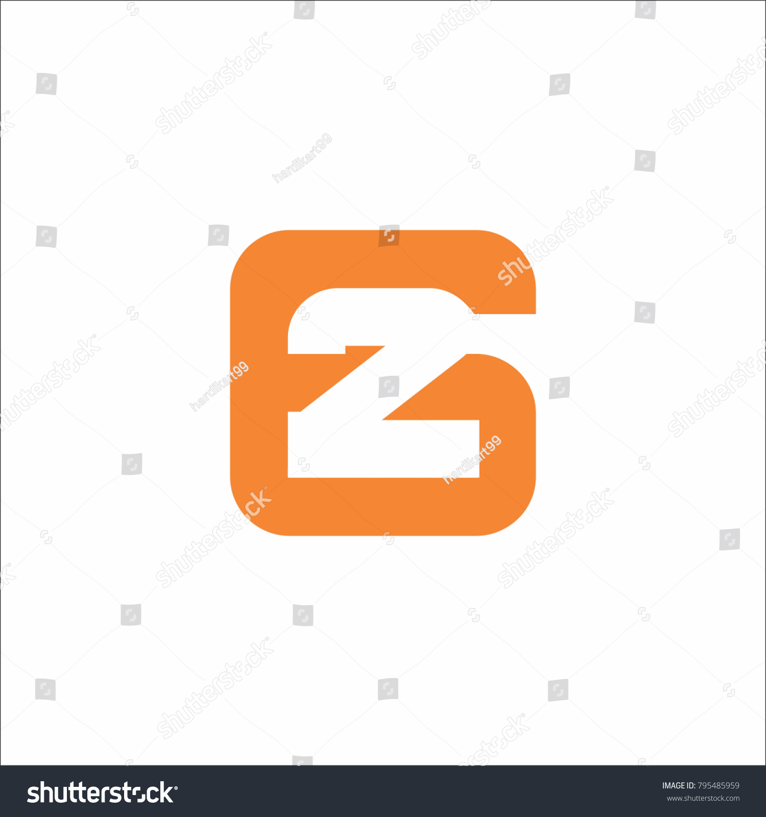 G2 Logo Concept Square 2 Stock Vector (Royalty Free) 795485959