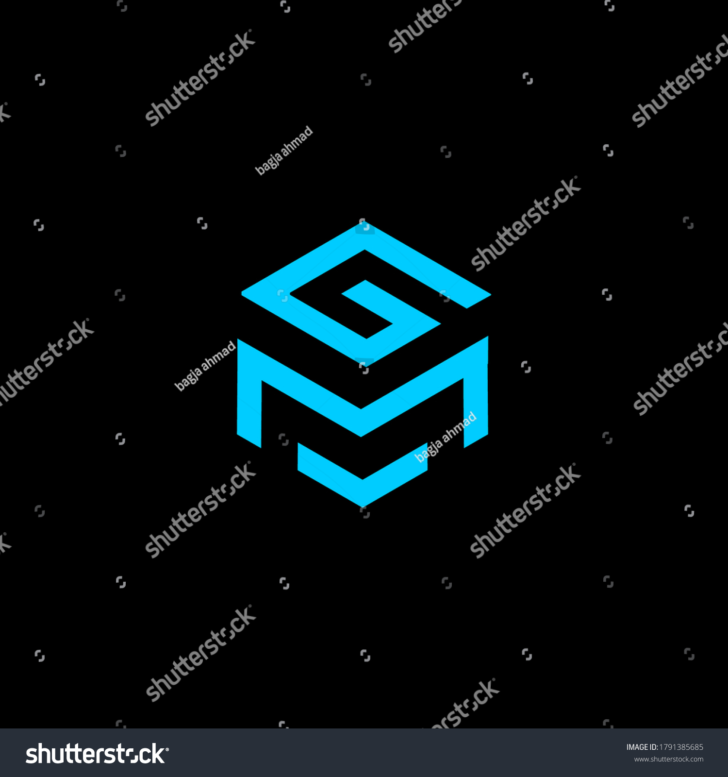 G M Logo Design Vector Sign Stock Vector (Royalty Free) 1791385685 ...