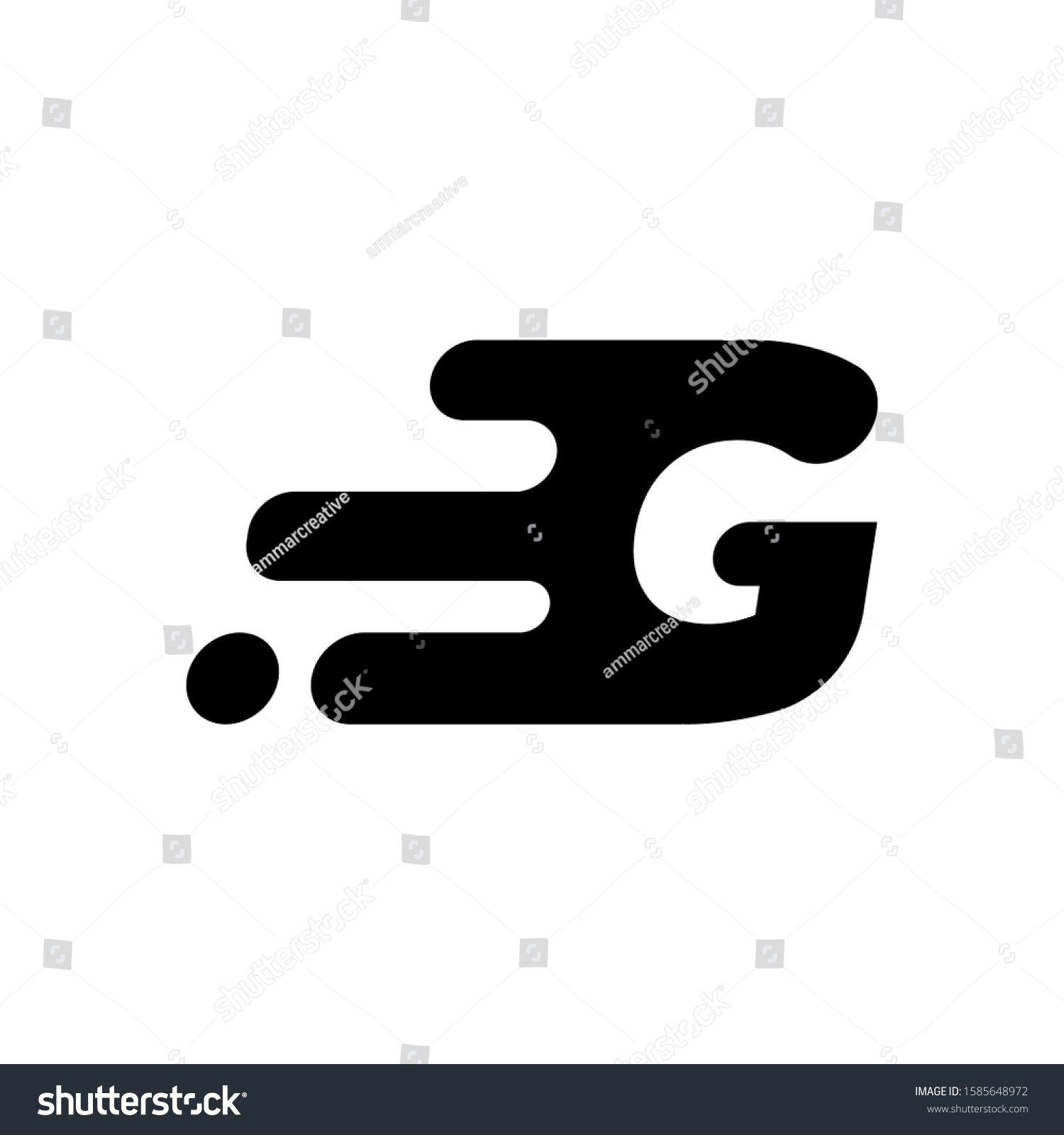 G Melted Logo Design Melted Logo Stock Vector (Royalty Free) 1585648972
