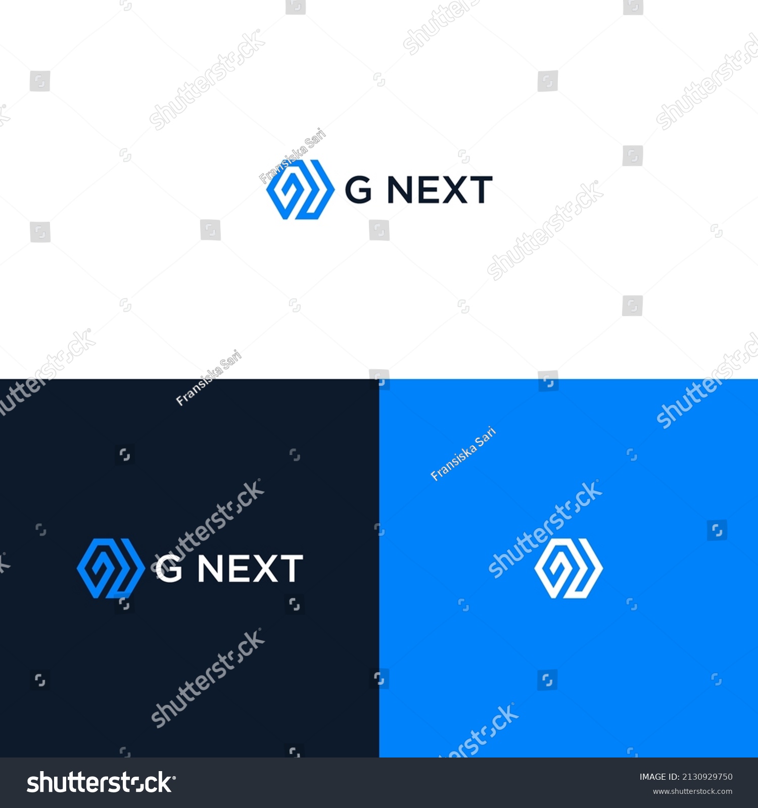 G Next Logo Design Vector Stock Vector (Royalty Free) 2130929750 ...