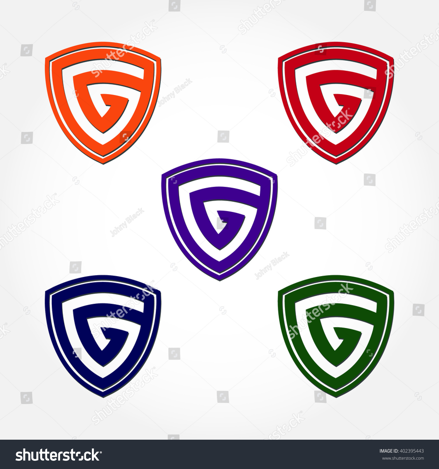 G Shield Logo Vector Illustration Stock Vector 402395443 - Shutterstock
