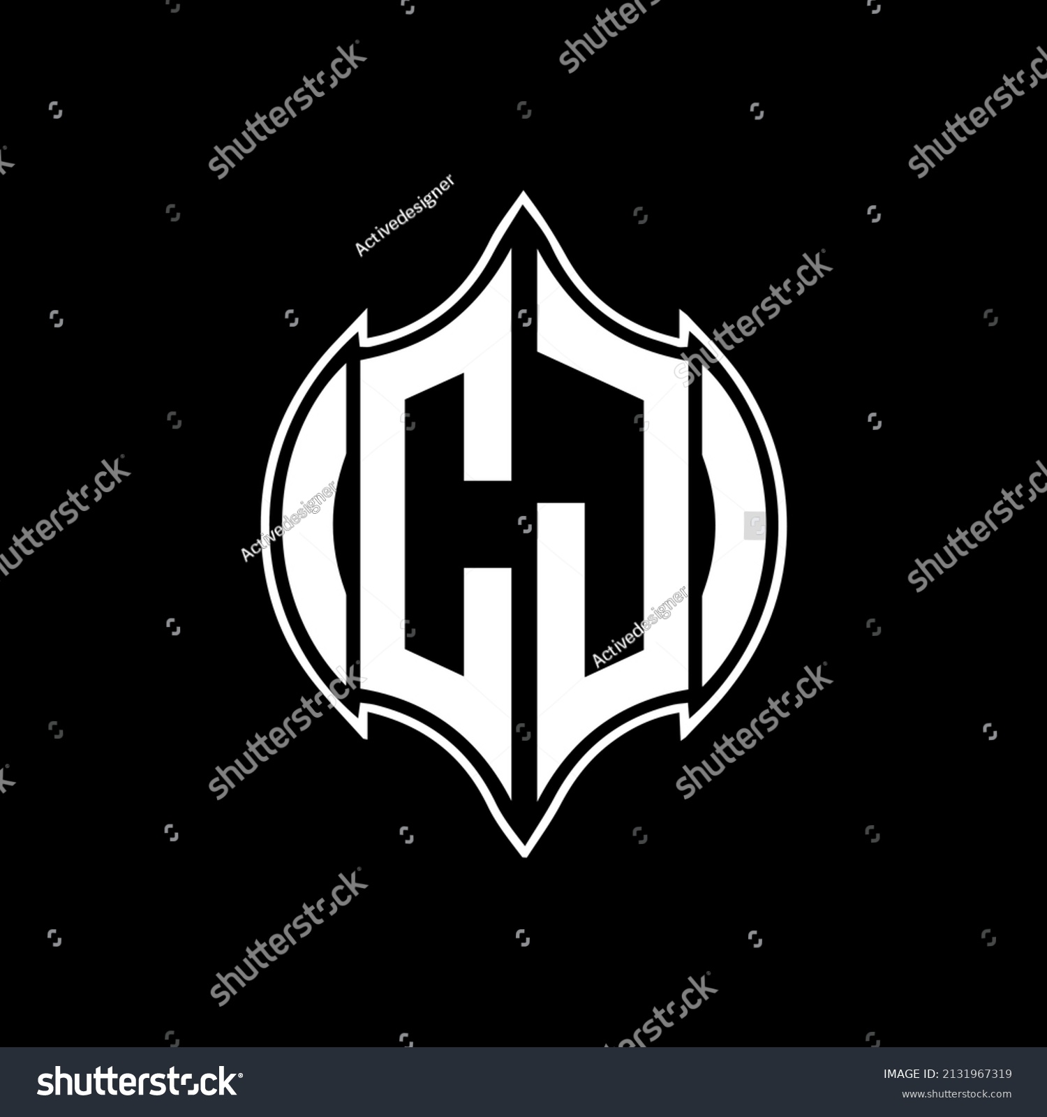 G Unique Abstract Geometric Vector Logo Stock Vector (Royalty Free ...