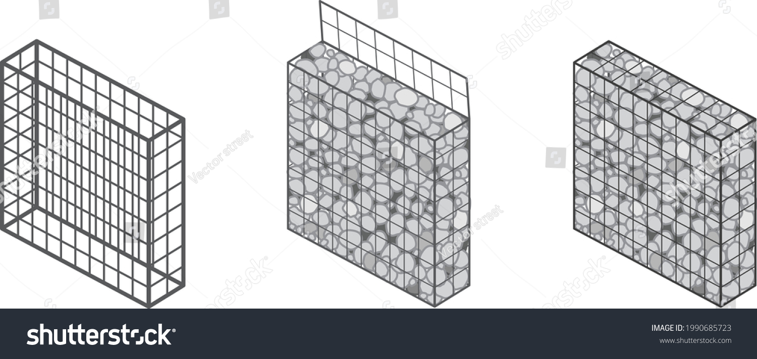 32 Gabions Stock Vectors, Images & Vector Art | Shutterstock