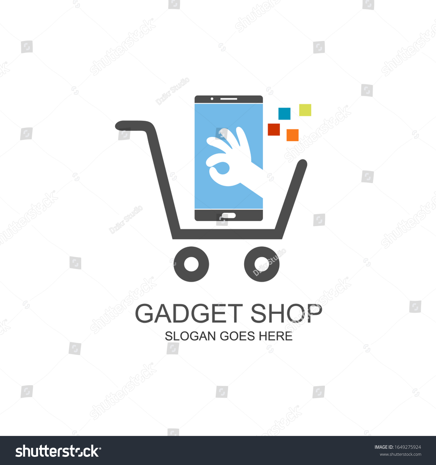 Gadget Shop Logo Design Vector Stock Vector (Royalty Free) 1649275924 ...