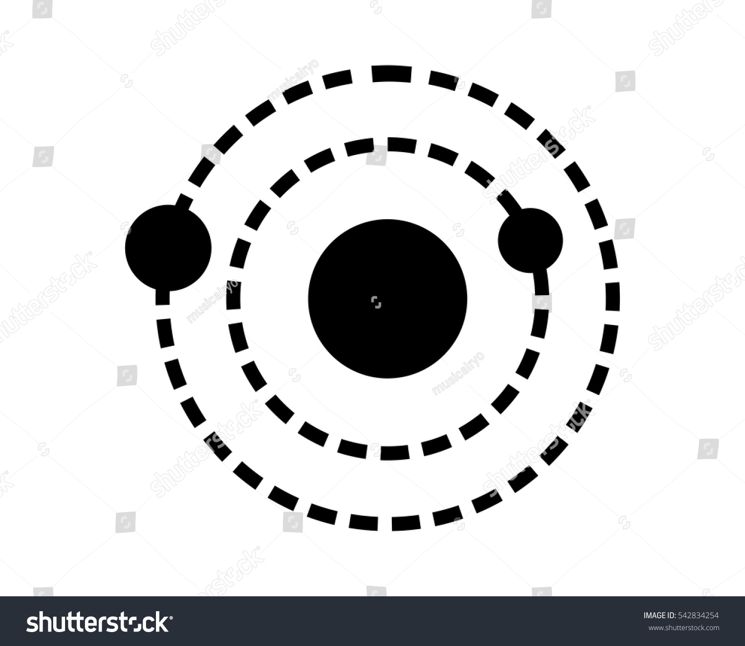 Galaxy Orbit Atom Molecule Neutron Image Stock Vector (Royalty Free ...